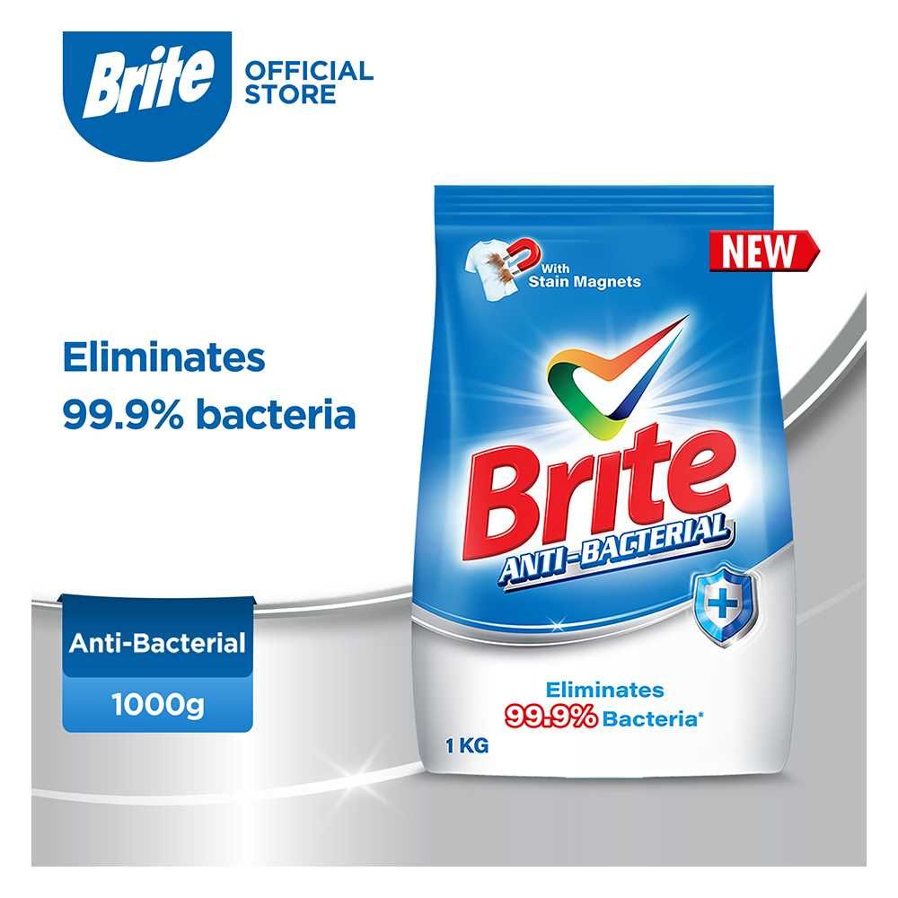 Buy Brite Anti-Bacterial Detergent Powder 1000g Online at Best Price in ...