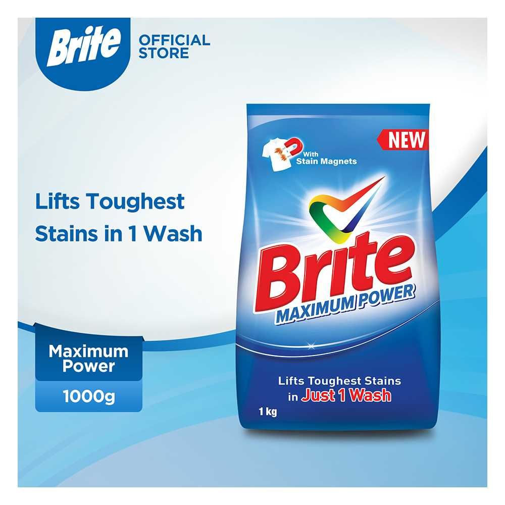 Purchase Brite Maximum Power Detergent Powder 1 KG Online at Best Price ...