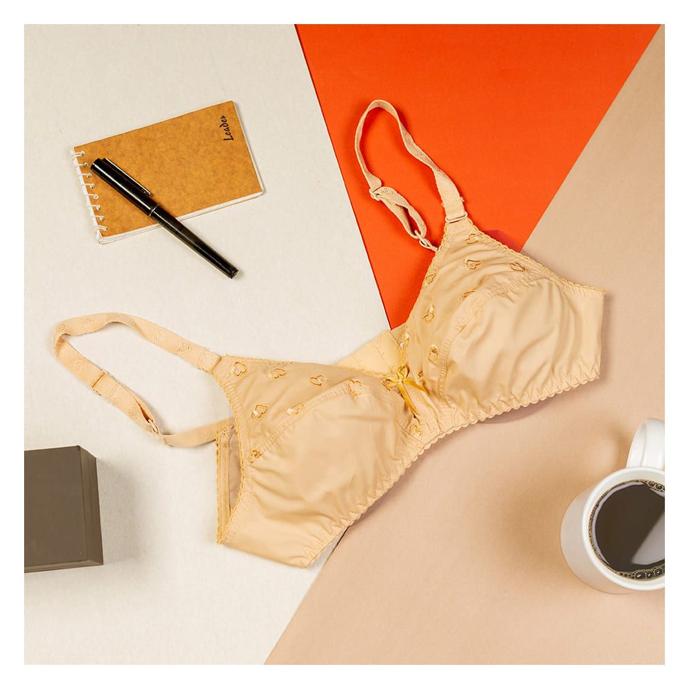 Order BeBelle TLP-Hearts Cotton Bra, Skin Online at Best Price in ...