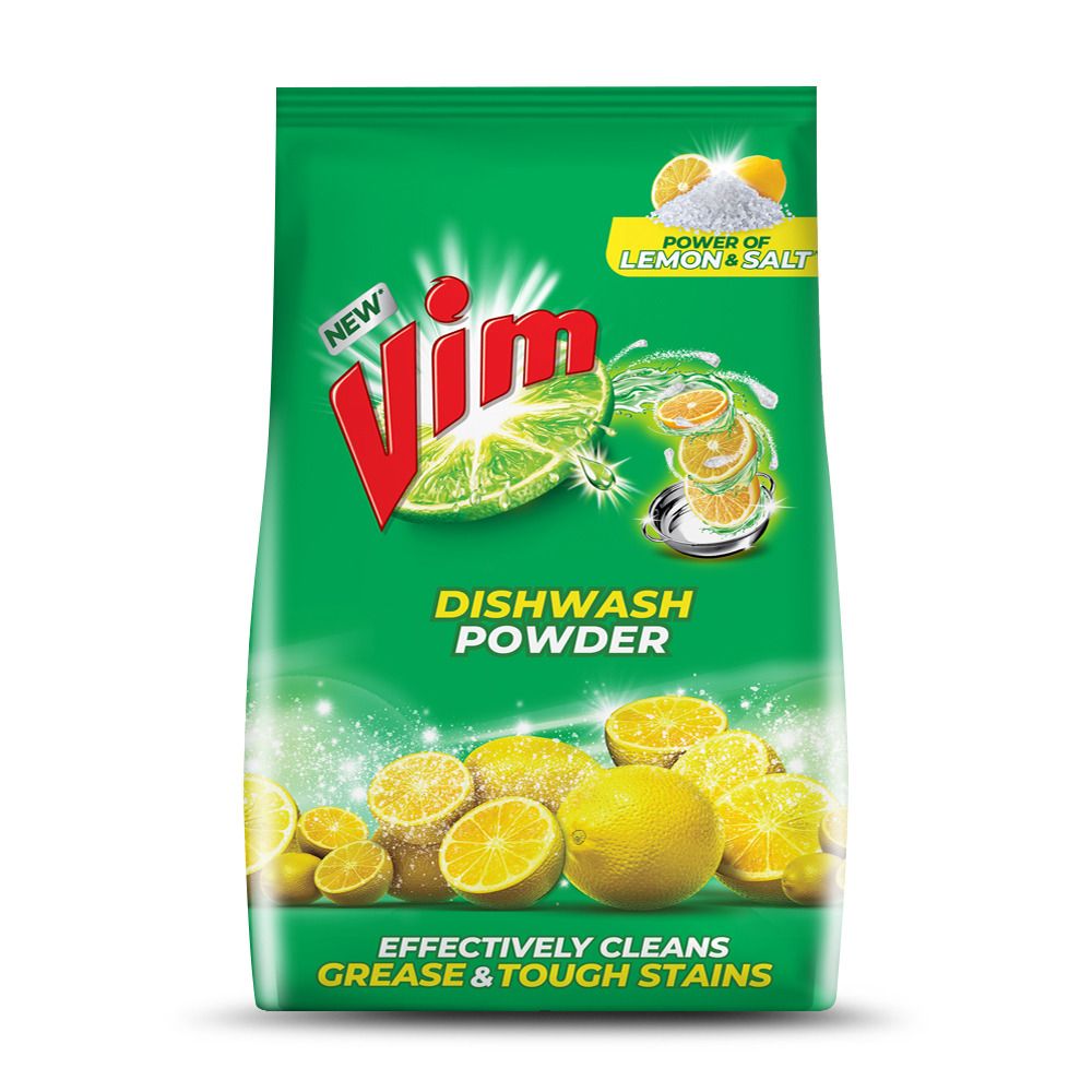 Purchase Vim Dish Washing Powder, With Lemon, Bag, 450g Online at ...