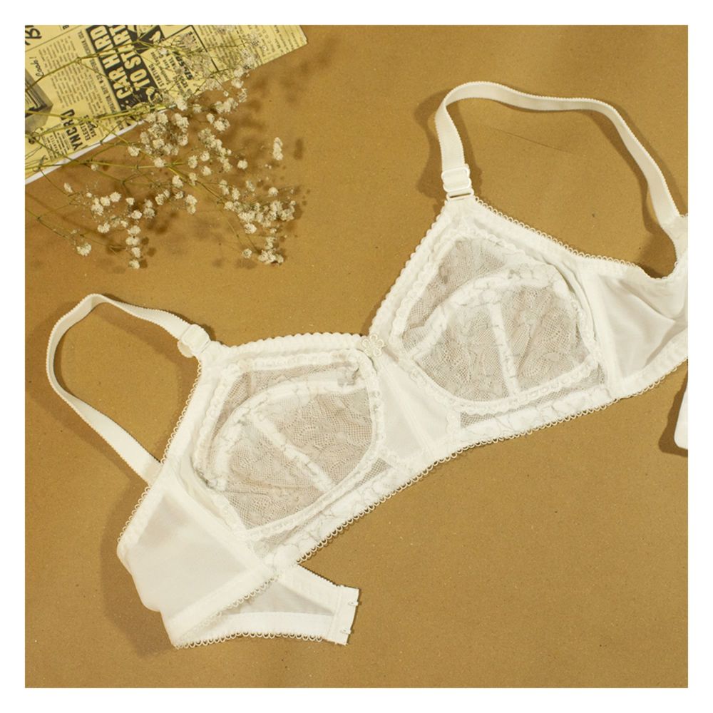 Order BeBelle Doria Lace Cup/Control Bra, Comfort & Control, White ...