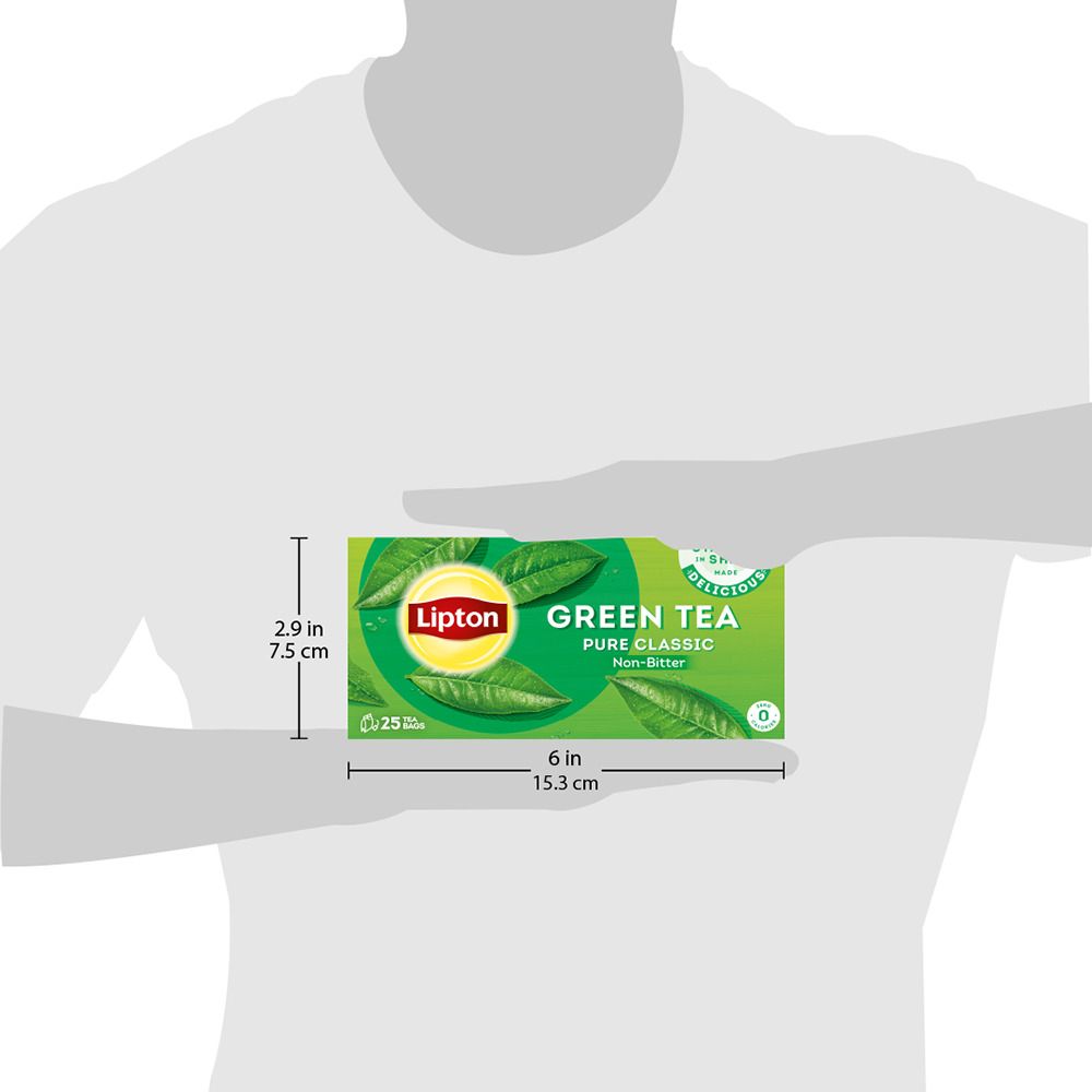 Order Lipton Green Tea Pure Classic Tea Bags, 25-Pack Online at Special ...
