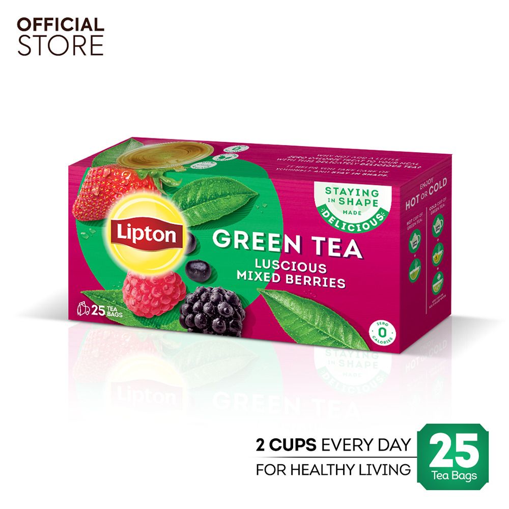 Order Lipton Green Tea Luscious Mixed Berries Tea Bag, 25-Pack Online ...