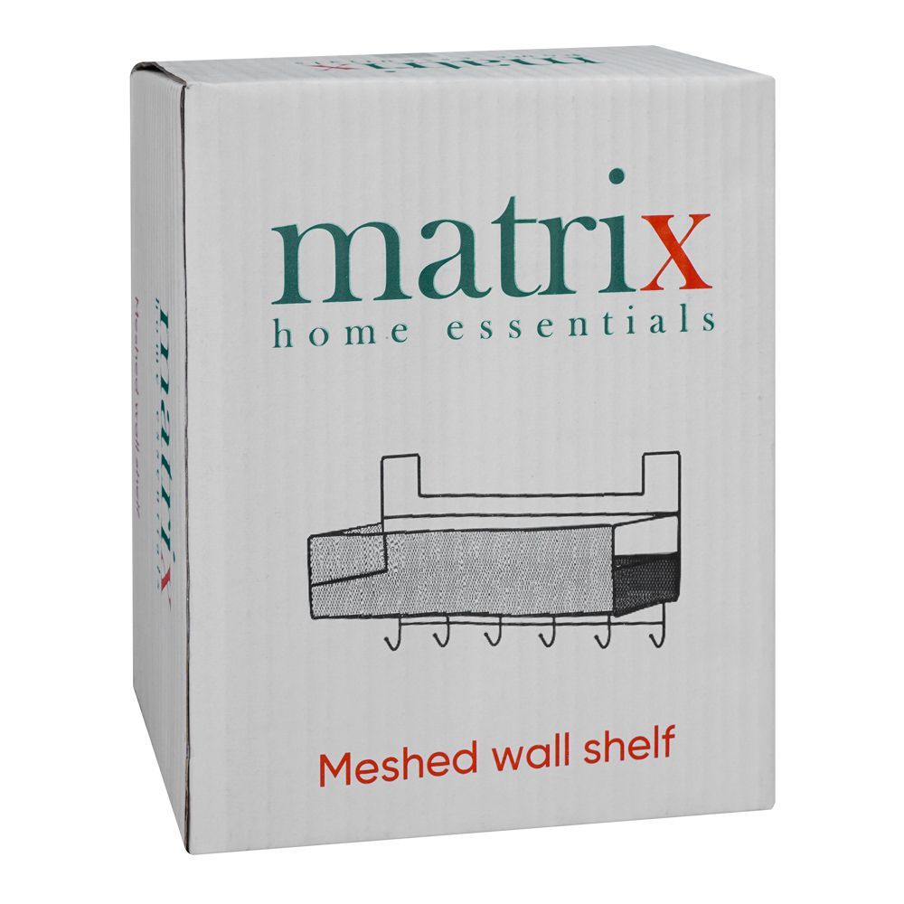 Buy Matrix Wall Shelf With Hooks / Meshed Wall Shelf Online at Best ...