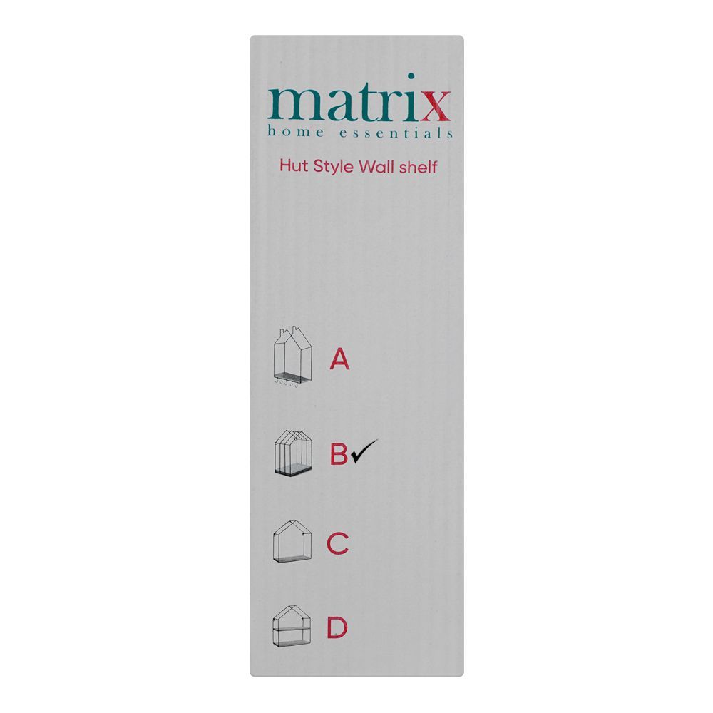Buy Matrix Hut Style Wall Shelf-B, 12.5 x 7.2 x 4.3 cm Online at ...