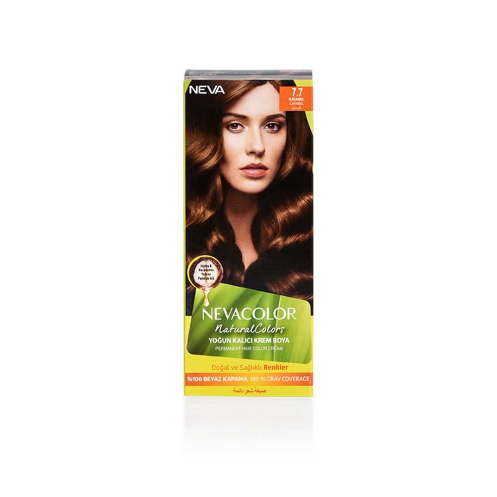 Buy Neva Hair Color, 50ml, Kit Pack No. 7.7 Caramel Online at Best ...