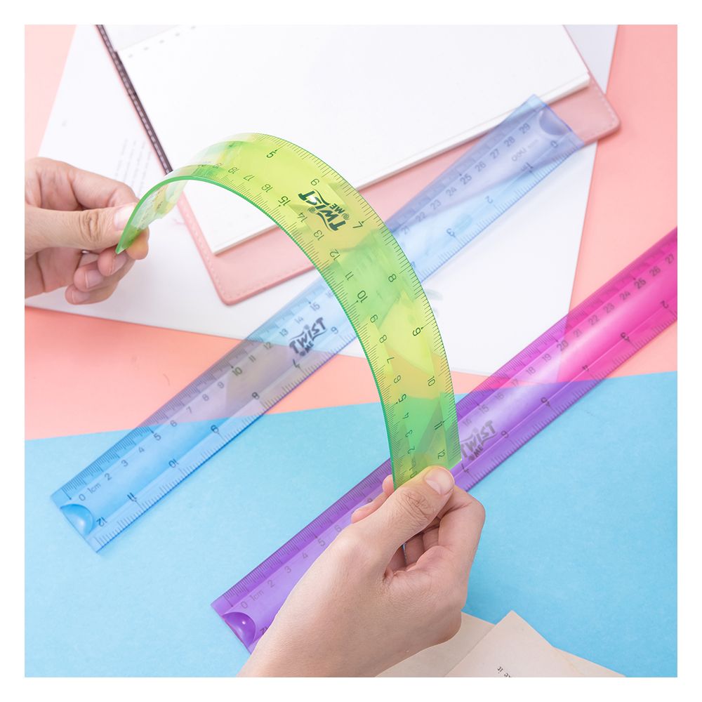Purchase Deli 30cm/12" Flexible Ruller, Assorted Colors, E6209 Online ...