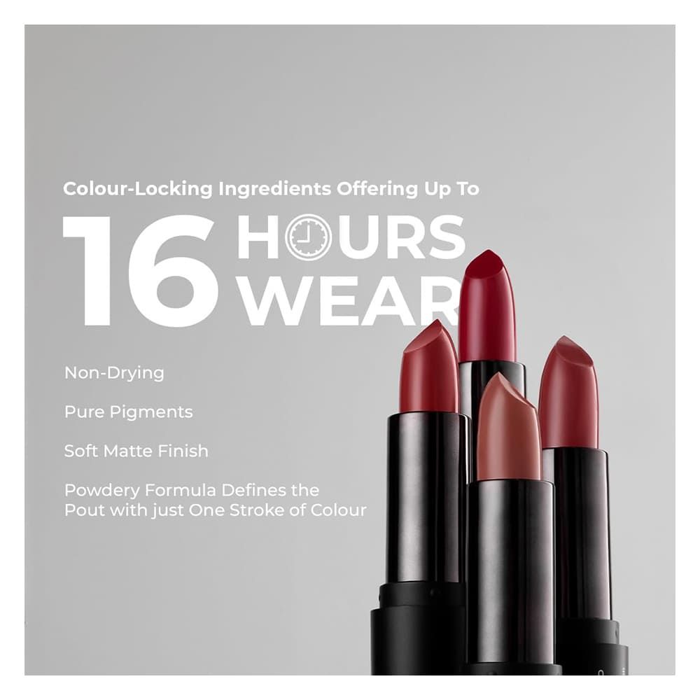Buy LAMEL Powder Drop Long Lasting Matte Lipstick, 407 Red Velvet ...