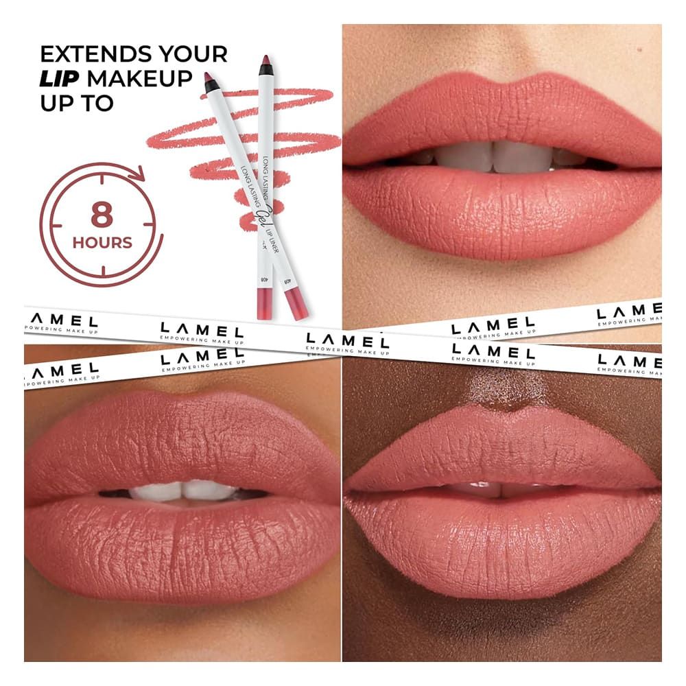 Order LAMEL Long Lasting Gel Lip Liner, 1.7g, 408 Pink Plum Online at ...