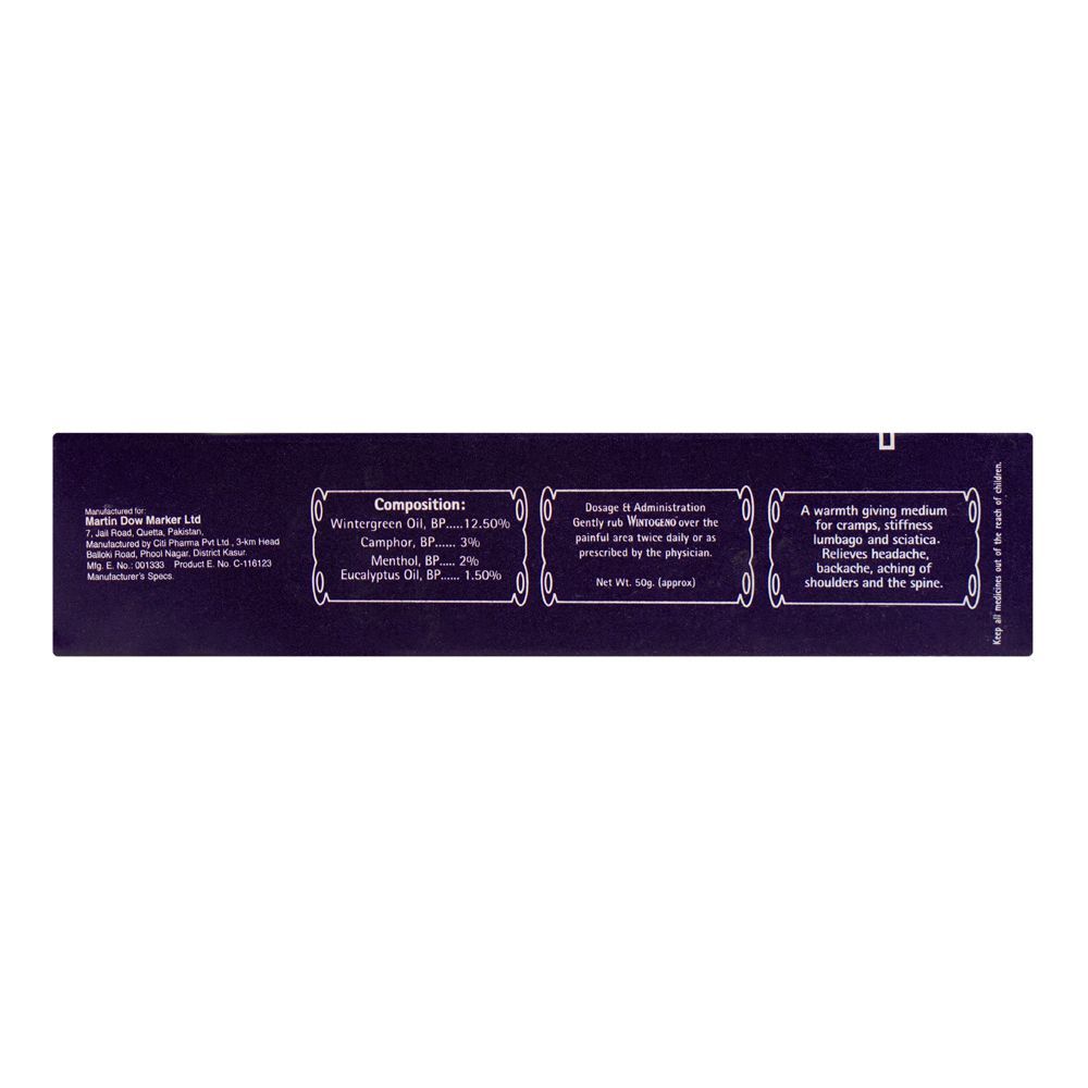 Order Martin Dow Wintogeno Balm, 50g Online at Special Price in ...