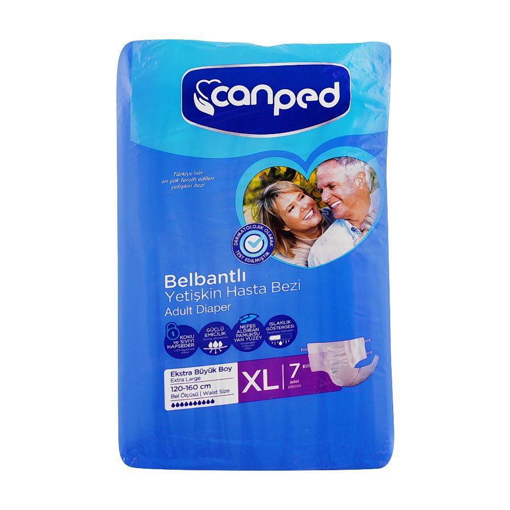 Buy Canped Adult Diaper, Extra Large, 120-160cm, 7-Pack Online at Best ...