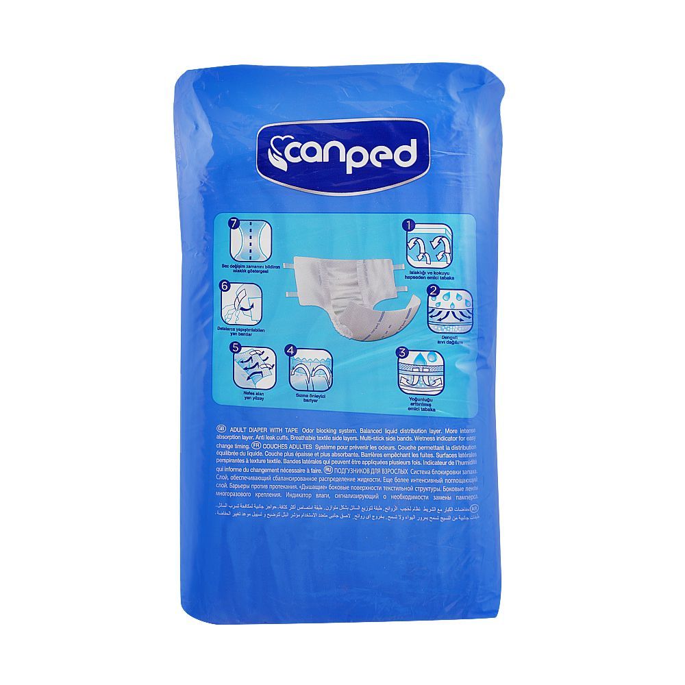 Buy Canped Adult Diaper, Extra Large, 120-160cm, 7-Pack Online at Best ...