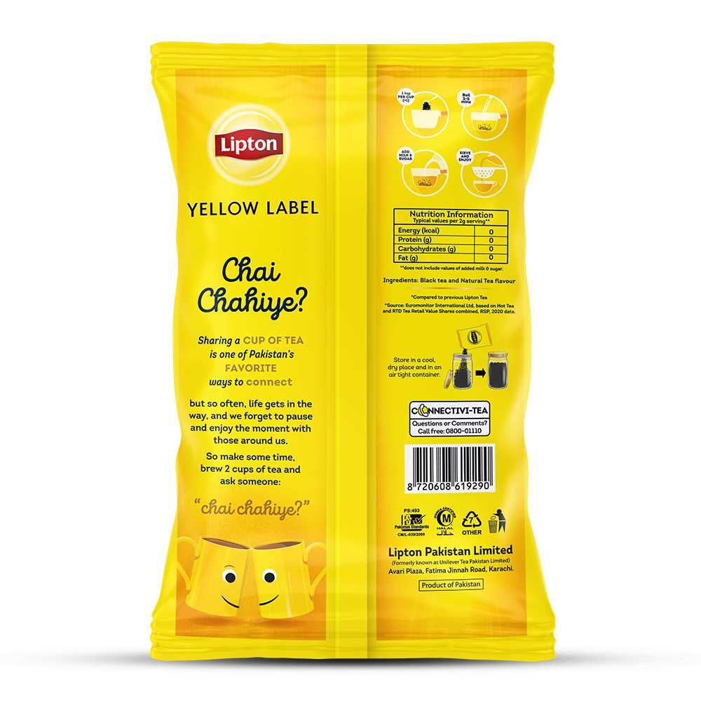 Purchase Lipton Yellow Label Tea, Pouch 480g Online at Best Price in ...