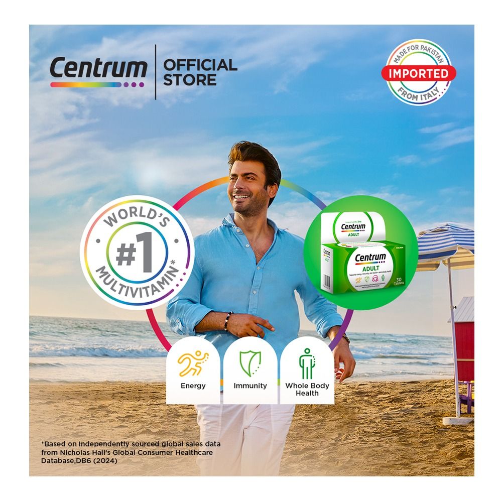 Centrum Silver 50+, Men & Women, Multivitamin Supplements, 30-Pack
