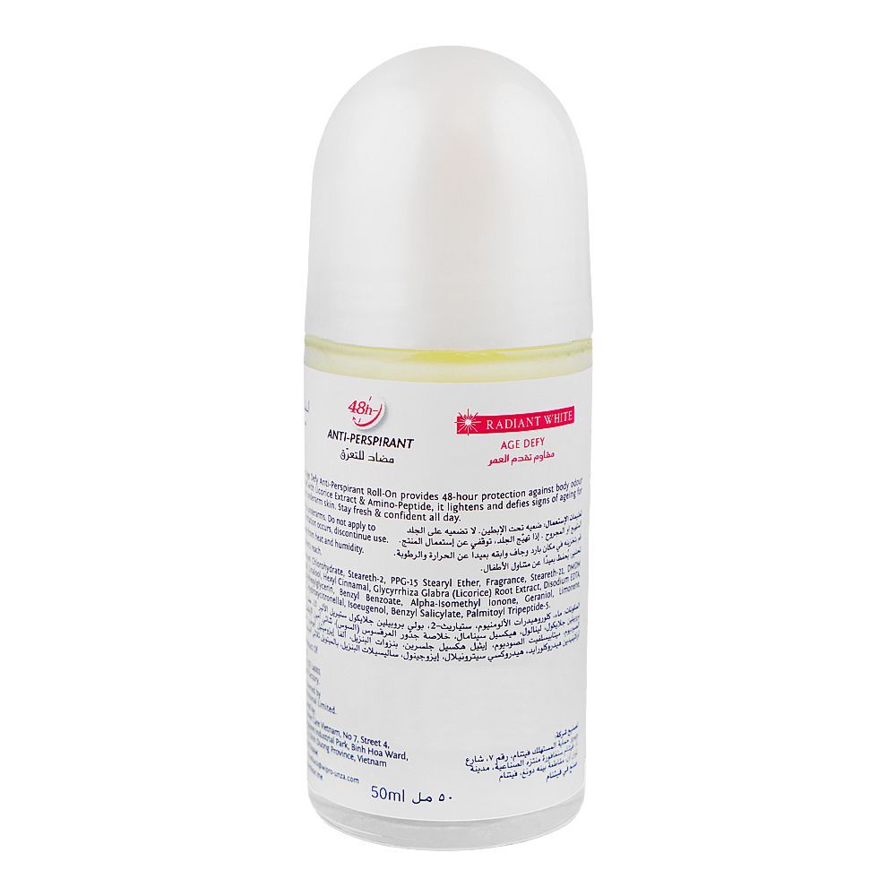 Buy Enchanteur Radiant White Age Defy Romantic 48H Anti Perspirant Roll ...
