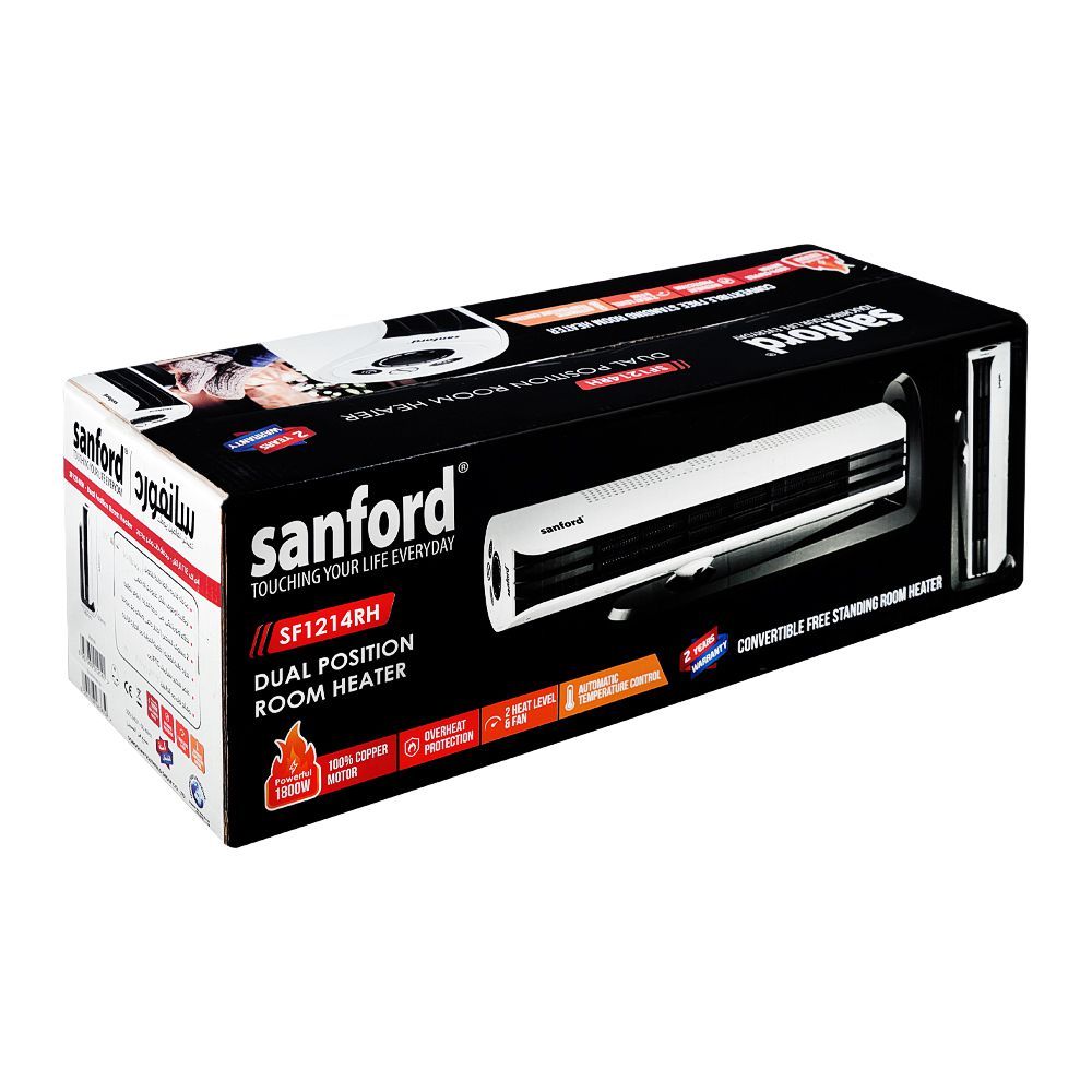 Sanford Dual Position Room Heater, 1800W, 220-240V, SF1214RH