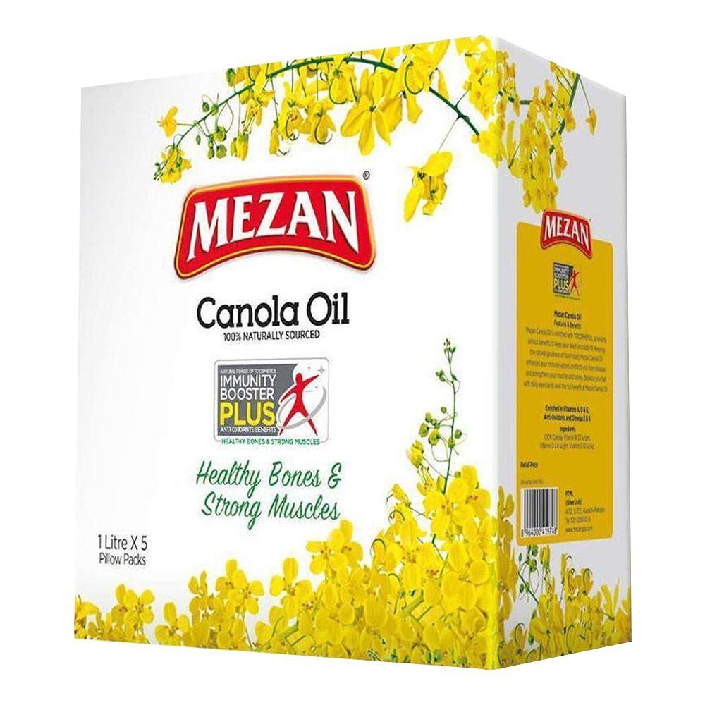 Buy Mezan Canola Oil, 1 Liter Each, 5-Pack Online at Special Price in ...
