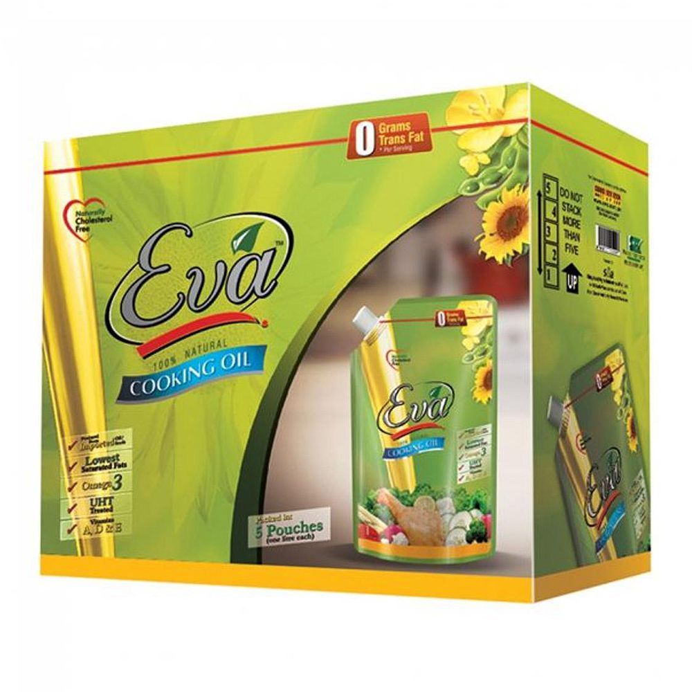 Order Eva Cooking Oil, 1 Liter Each, 5-Pack Online at Best Price in ...