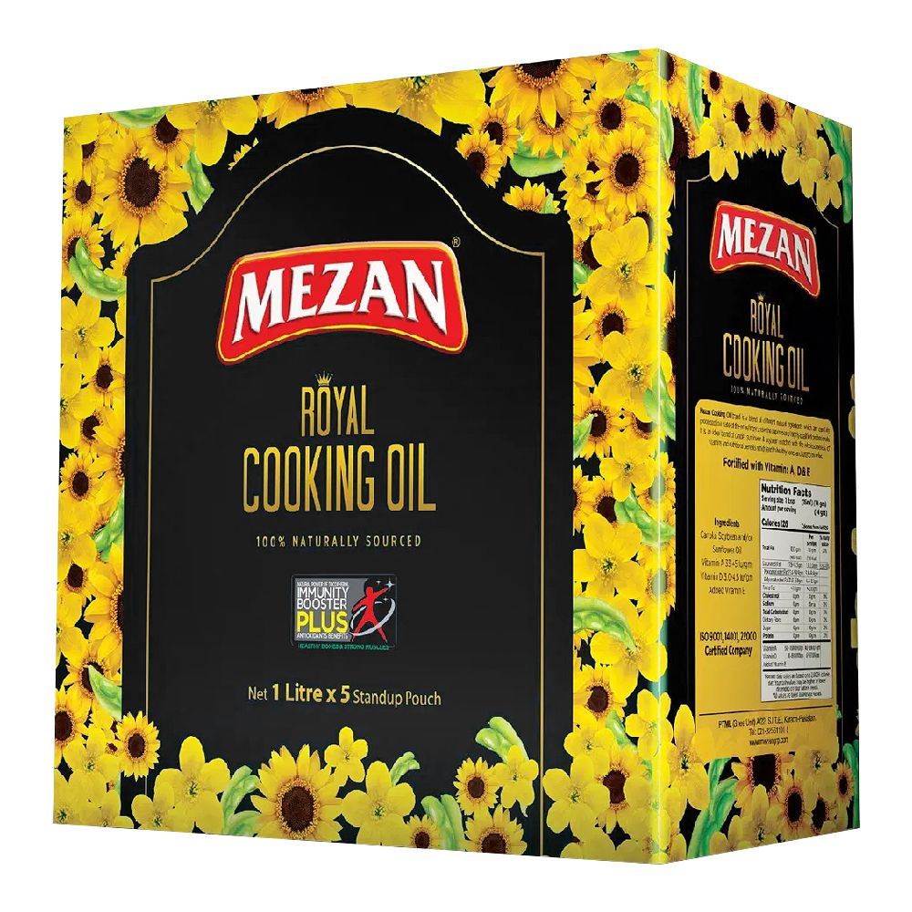 Order Mezan Royal Cooking Oil, 1 Liter Each, 5-Pack Online at Special ...