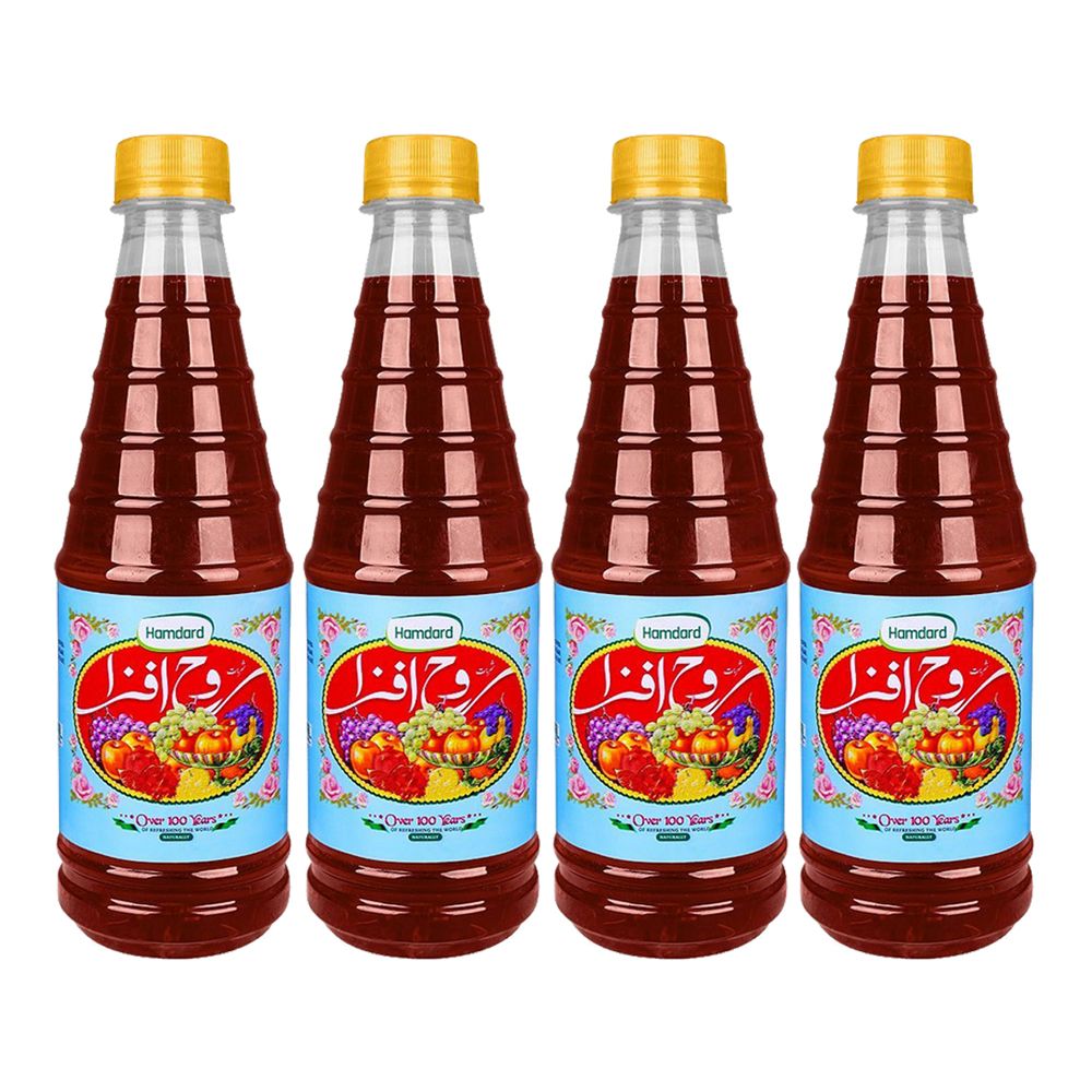 Rooh Afza Drink (Sharbat) Syrup, 425ml Each, 4-Pack
