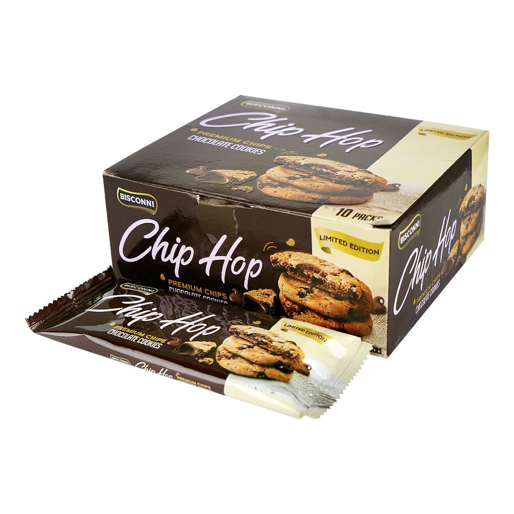 Order Bisconni Chip Hop Chocolate Cookies, 26g Each, 10-Pack Online at ...