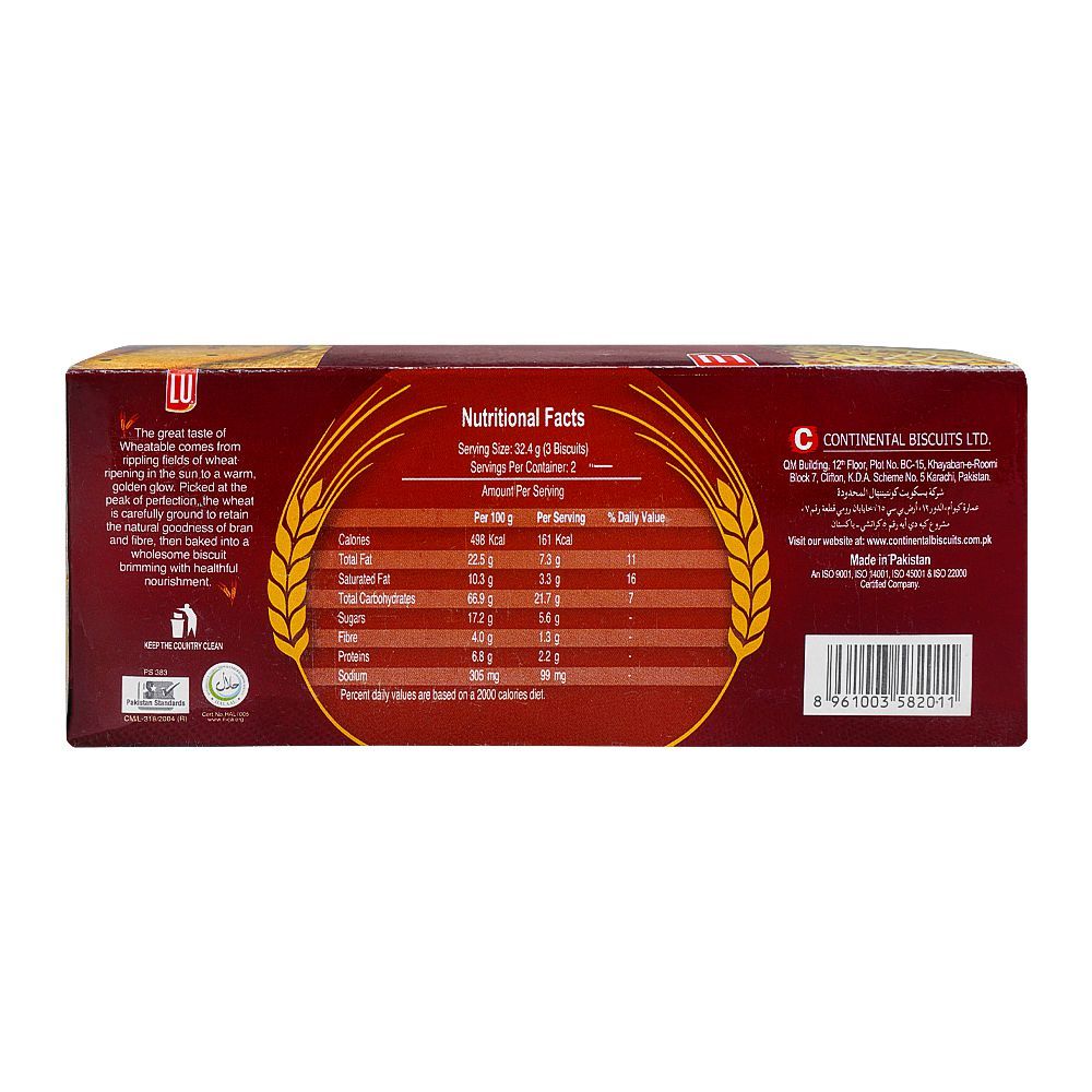 LU Wheatable Biscuit, Snack Pack, Box
