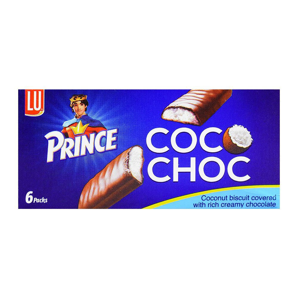 LU Prince Coco Choc Covered Biscuit, Snack Pack Box, 26g Each
