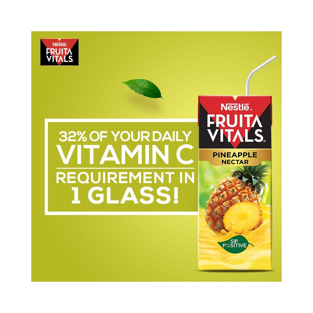 Buy Nestle Fruita Vitals Pineapple Fruit Nectar 200ml Online at Best ...