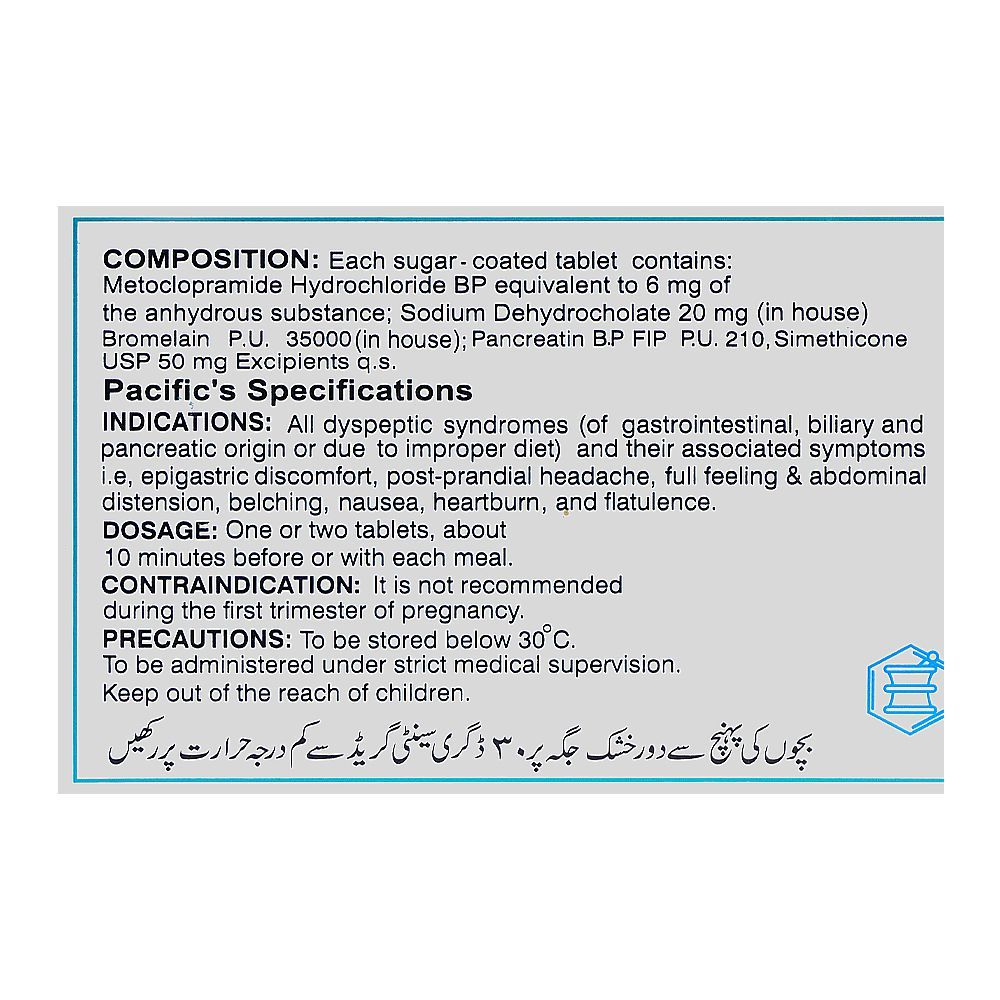 Buy Pacific Pharmaceuticals Plasil With Enzymes Tablet, 30-Pack Online ...