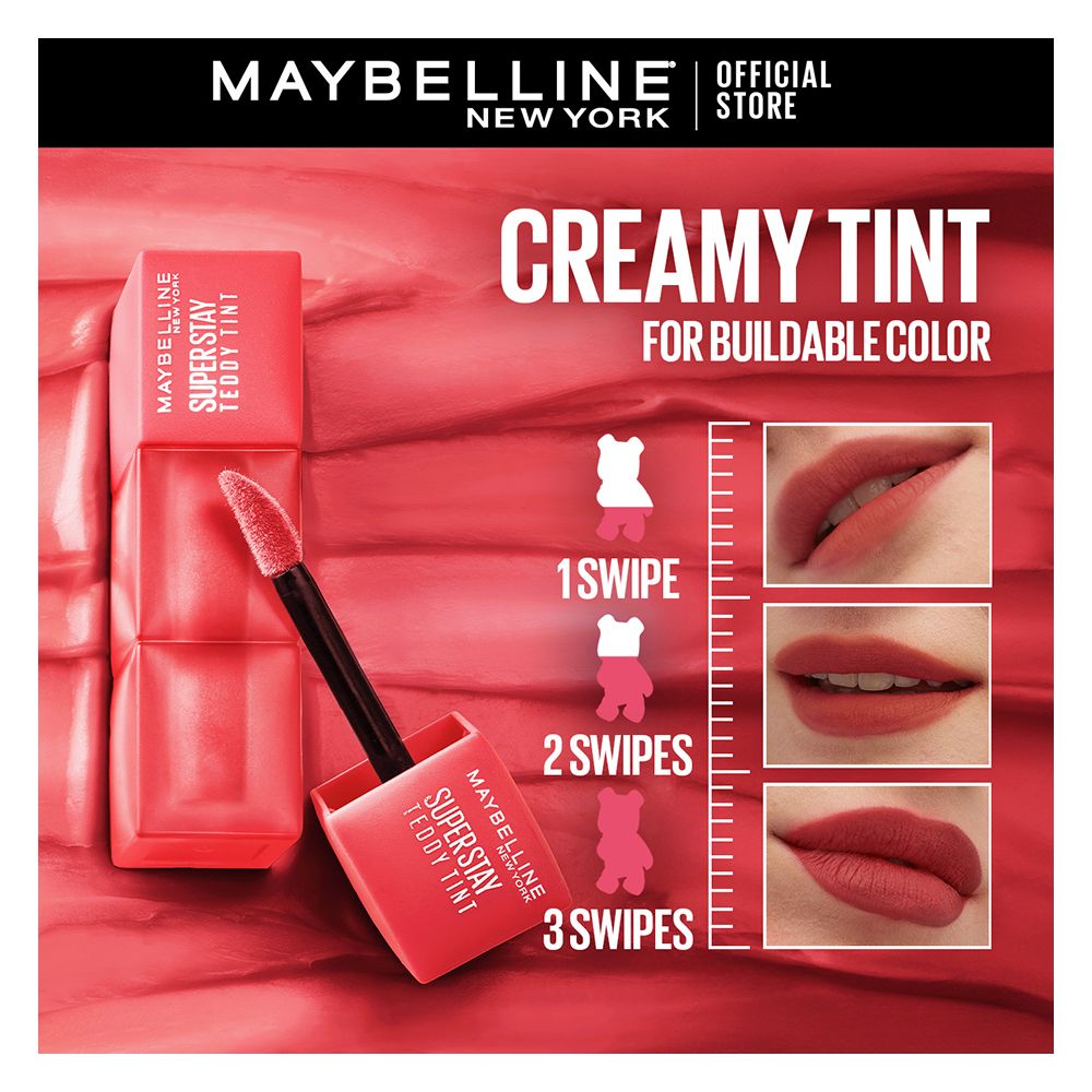 Buy Maybelline New York Superstay Teddy Tint, Lip and Cheek Color, 5ml ...