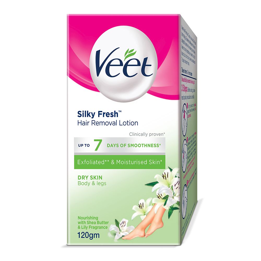 Buy Veet Hair Removal Lotion Dry Skin, 120g Online at Best Price in ...