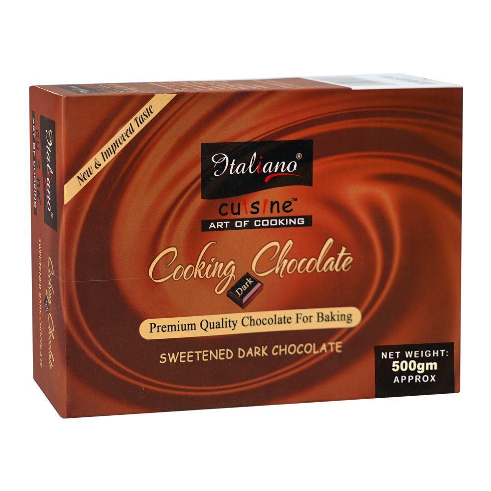 Buy Italiano Cooking Chocolate, Sweetened Dark Chocolate, 500g Online ...