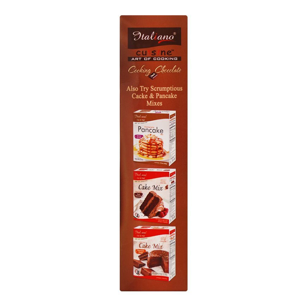 Buy Italiano Cooking Chocolate, Sweetened Dark Chocolate, 500g Online ...