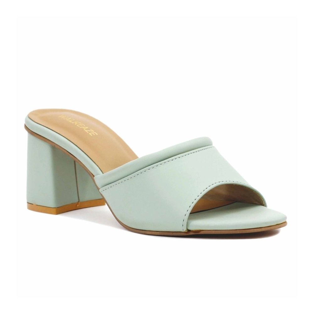 Walkeaze Women Formal Block Heel, Green, 62134S