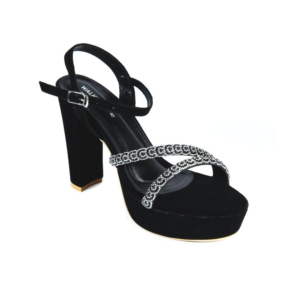 Walkeaze Women Formal Block Heel, Black, 62826S