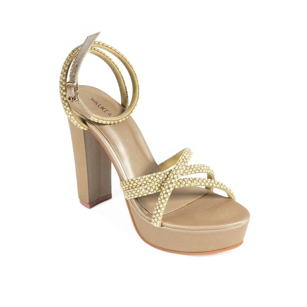 Walkeaze Women Formal Block Heel, Fawn, 62983S