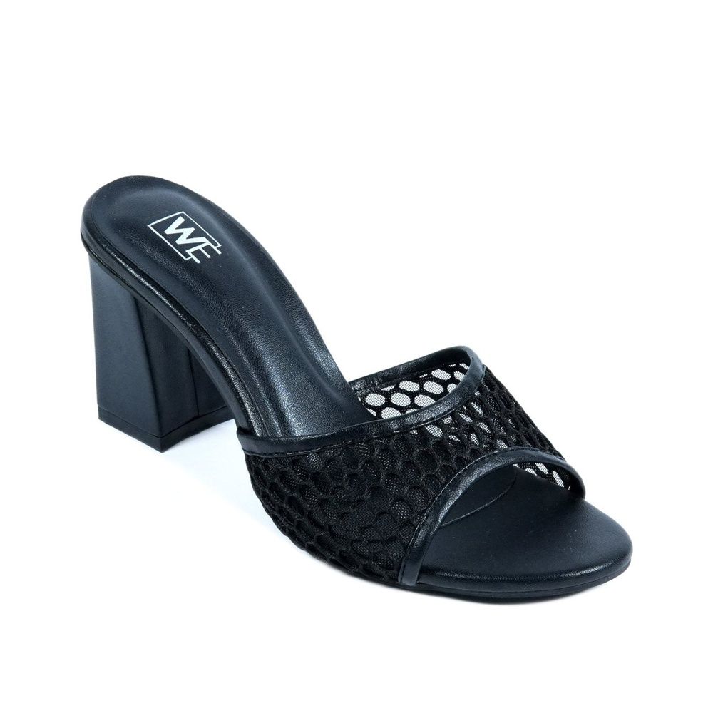 Walkeaze Women Formal Block Heel, Black, 63026S