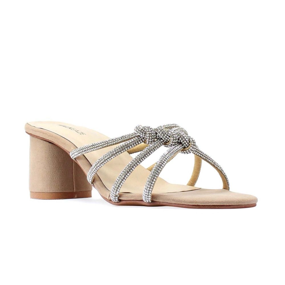Walkeaze Women Formal Block Heel, Fawn, 74899S