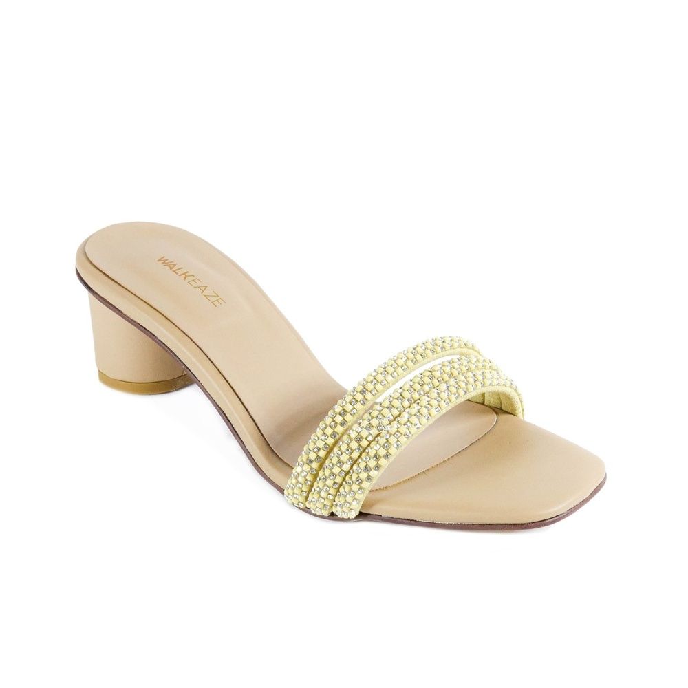 Walkeaze Women Formal Block Heel, Fawn, 74918S