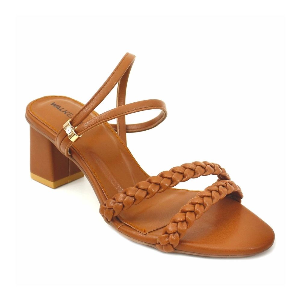 Walkeaze Women Formal Block Heel, Mustard, 74940S