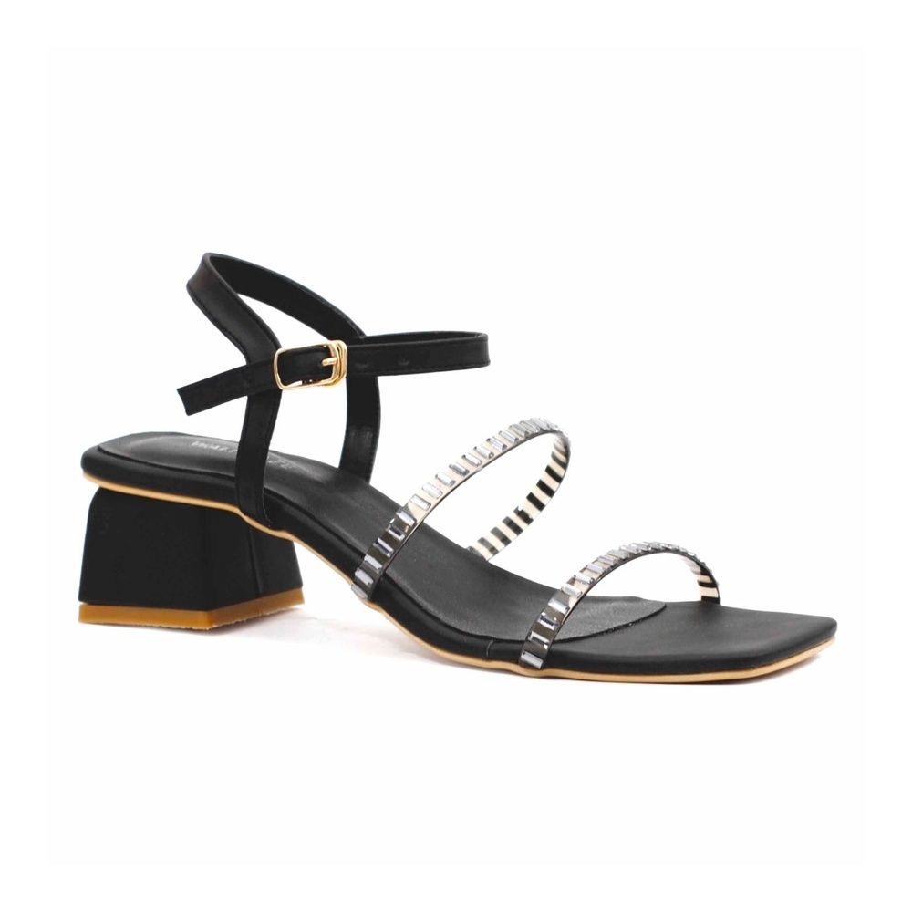 Walkeaze Women Formal Block Heel, Black, 75034S