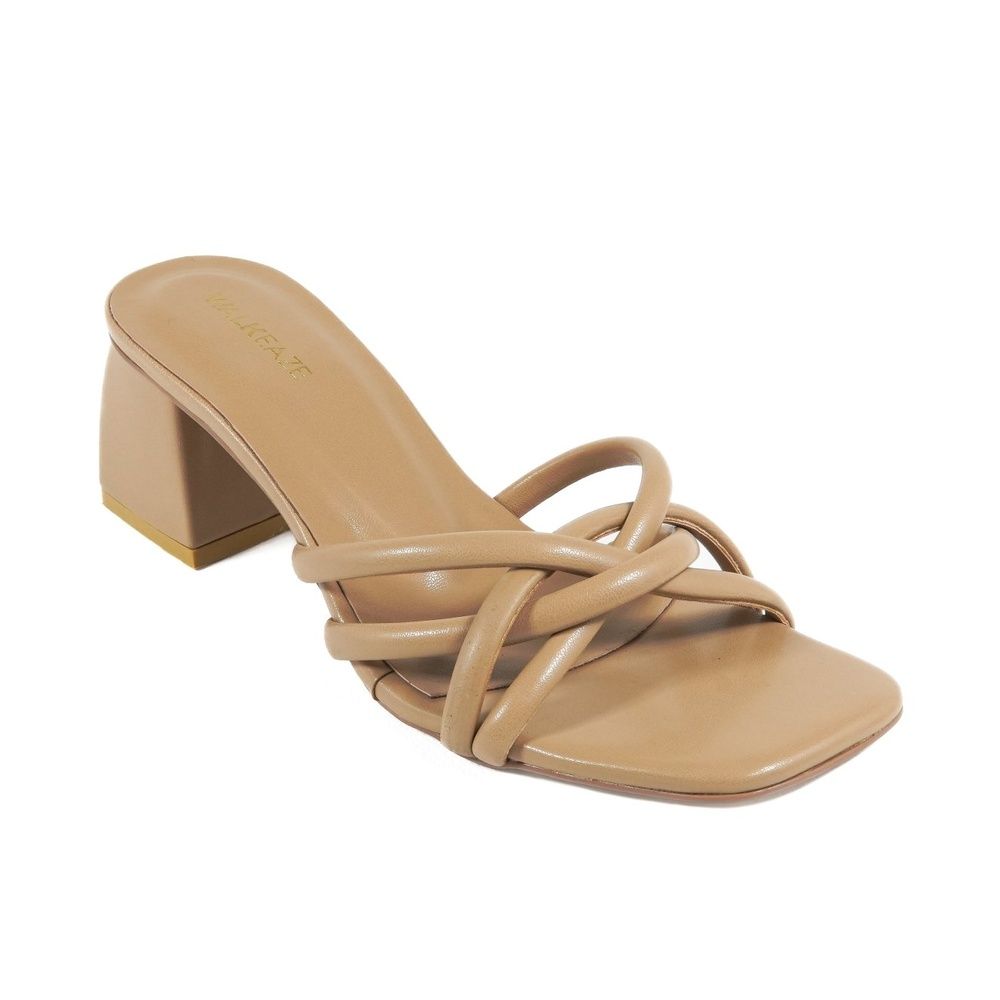 Walkeaze Women Formal Block Heel, Fawn, 75040S