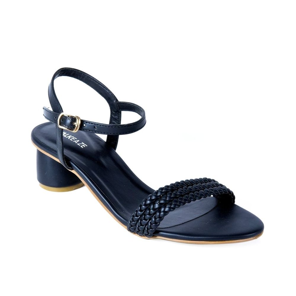 Walkeaze Women Formal Block Heel, Black, 75076S