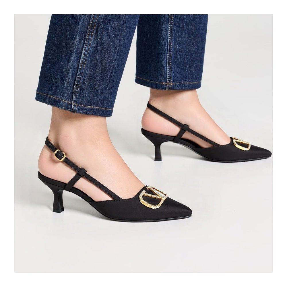 Walkeaze Women Formal Court Shoes, Black, 62841S