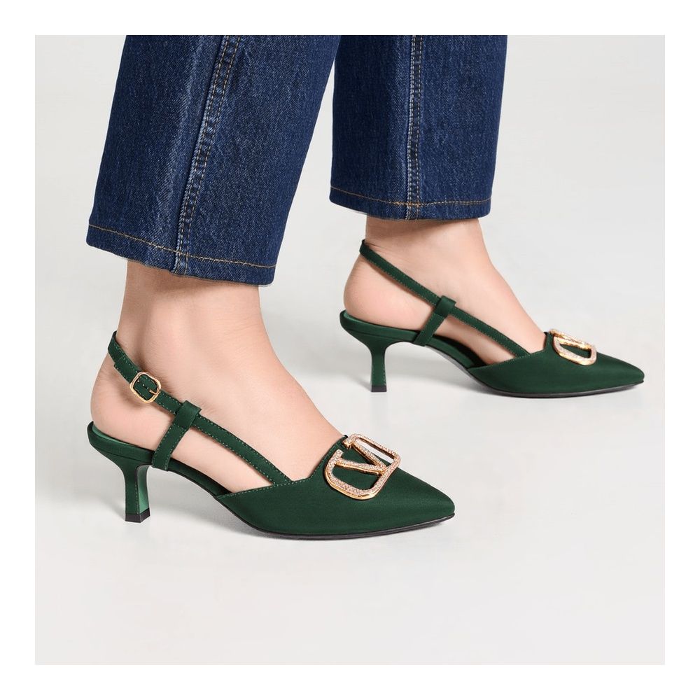 Walkeaze Women Formal Court Shoes, Green, 62841S