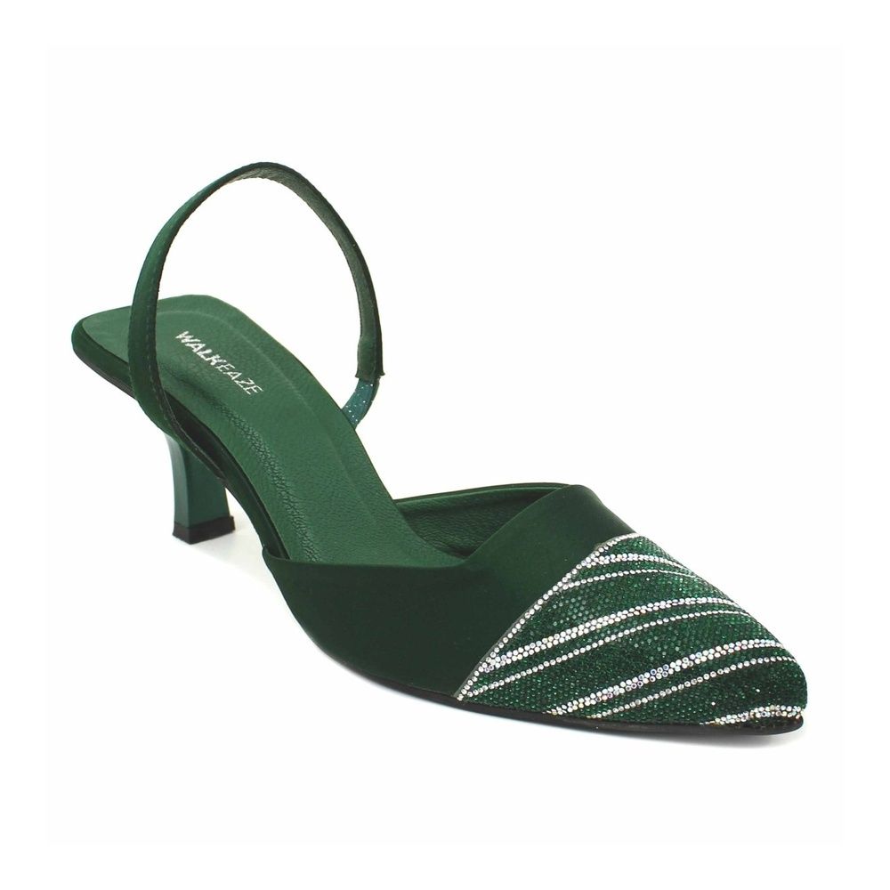 Walkeaze Women Formal Slingback, Green, 62850S