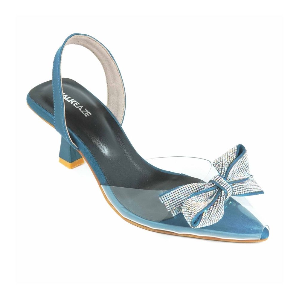 Walkeaze Women Formal Slingback, Aqua, 62908S