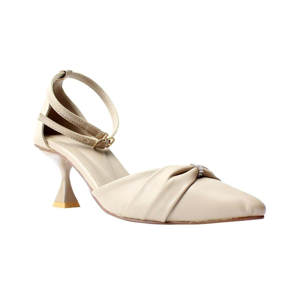 Walkeaze Women Formal Court Shoes, Fawn, 74614S