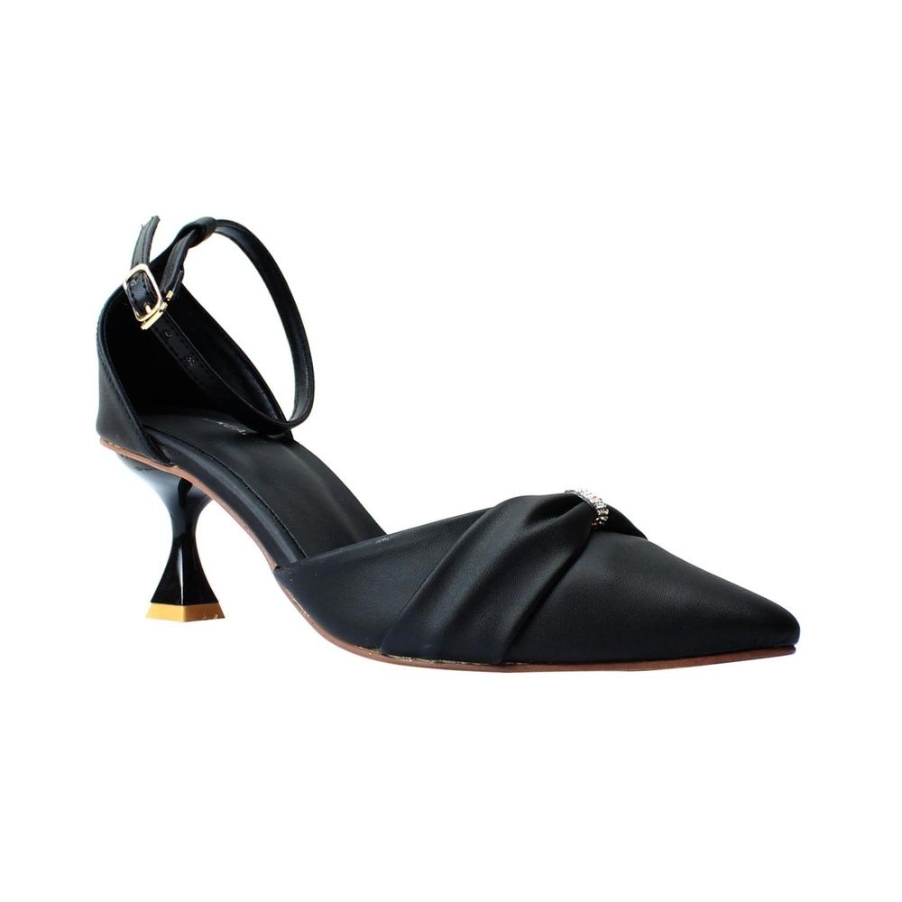 Walkeaze Women Formal Court Shoes, Black, 74614S