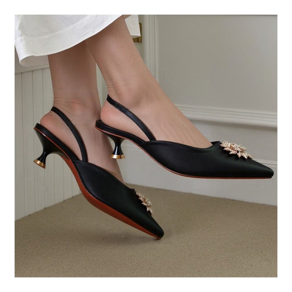 Walkeaze Women Formal Court Shoes, Black, 74699S
